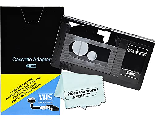 Motorized VHS-C Cassette Adapter For JVC C-P7U CP6BKU C-P6U,Panasonic PV-P1,RCA VCA115 + 1 VCC113 Micro-Fiber Cloth™