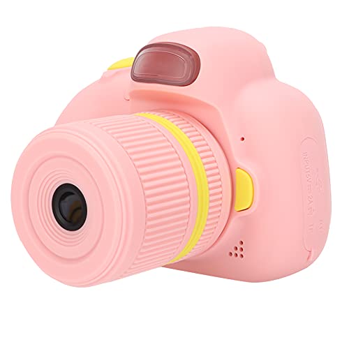 Kids Digital Camera, Night Flash Function Children Digital Camera No‑Edge Design for Kids(Pink)