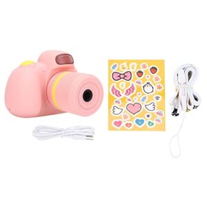 Kids Digital Camera, Night Flash Function Children Digital Camera No‑Edge Design for Kids(Pink)