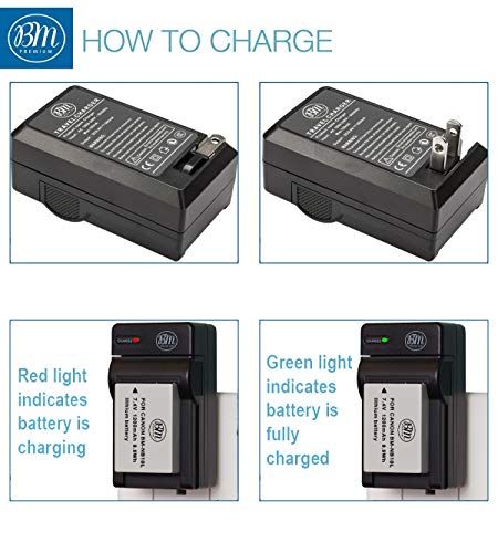 BM Premium NB-10L Battery and Charger Kit for Canon PowerShot SX40 SX50 HS SX60 HS G15 G16 G1 X Digital Camera