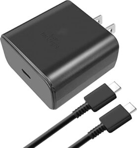 45w usb-c pd 3.0 super fast charging wall charger for samsung chromebook 4 4+ xe310xba xe350xba xe513c24 xe510c24 w16-030n1a galaxy a01 a20 a50 s8 s9 s10 s10+ s10e s20 s21 s22 s23 ultra charging cord