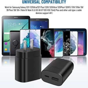 USB C Wall Charger, 25W Super Fast Charger Type C Charger Block for Samsung Galaxy S23/S23 Ultra/S23+/S22/S22 Ultra/S22+/S21/S20/Note 20/Note 10//10 Plus,Z Fold 3 5G/Flip 4/3