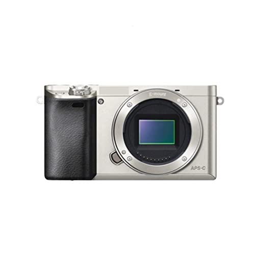 Camera A6000 Mirrorless Digital Camera Body Only Silver ILCE-6000-24.3MP -Full HD Video Digital Camera (Color : W)