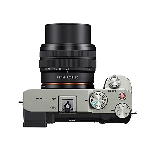 Camera 7C A7C Full-Frame Mirrorless Camera Digital Camera with 28-60 Mm Lens Compact Camera Professional Photography Digital Camera (Color : Silver)