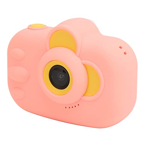 Boxwizard 1080P 2inch Kids Camera Cute Cartoon Design HD Digital Children Selfie Camera for Birthday (Pink)