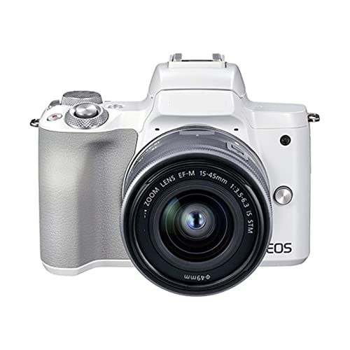 Camera EOS M50 II Mirrorless Camera Digital Camera with EF-M 15-45mm F/3.5 Lens Compact Camera Professional Photography Digital Camera (Color : White)