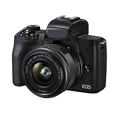 Camera EOS M50 II Mirrorless Camera Digital Camera with EF-M 15-45mm F/3.5 Lens Compact Camera Professional Photography Digital Camera (Color : White)