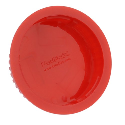 Fotodiox Designer (Red) Lens Rear Cap Compatible with Canon EOS EF and EF-S Lenses