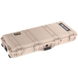 Pelican Protector 1700 Long Case - Multi-Purpose Hard Case with Foam - Tripod, Camera Equipment, Sportsmans Gun Case, Electronics Gear, and More (Desert Tan)