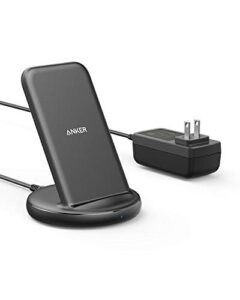 anker wireless charger with power adapter, powerwave ii stand, qi-certified 15w max fast wireless charging stand for iphone 14/14 pro/14 pro max/13/13 pro max, galaxy s10 s9 s8, note 10 note 9