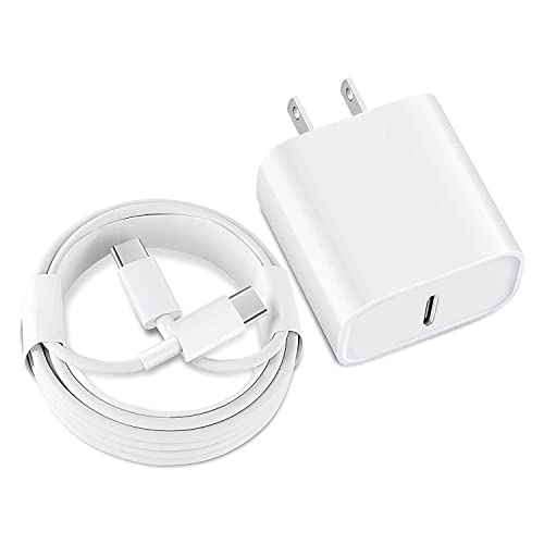 iPad Pro Charger, Apple Tablet Charger Type C USB C Fast Charger PD Wall Charger Plug Block & 6FT USB C to C Charging Cable Compatible with iPad Pro 12.9 2021/20/18, iPad Pro 11 Gen 3/2/1,iPad Air 4th