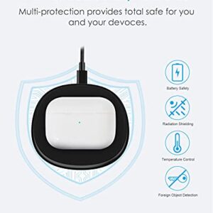 NANAMI Wireless Charger, Qi Certified 15W Max Fast Charging Pad with QC3.0 Adapter USB Phone Charger for iPhone 14/13/13 Pro/12/11/XS Max/XR/X/8,Samsung Galaxy S23/S22/S21/S20/S10/Note 20, Airpods Pro