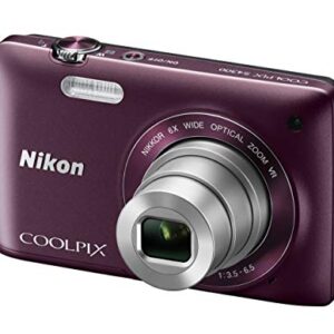 Nikon COOLPIX S4300 16 MP Digital Camera with 6x Zoom NIKKOR Glass Lens and 3-inch Touchscreen LCD (Plum) (Renewed)