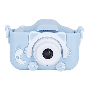 children camera, 40mp cartoon cat photograph camera, toddler camera, multifunction video camera, children camera, digital video camera, birthday gift for children(blue)