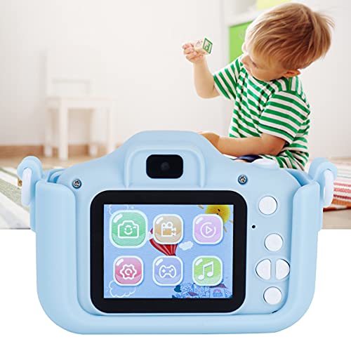 Children Camera, 40MP Cartoon Cat Photograph Camera, Toddler Camera, Multifunction Video Camera, Children Camera, Digital Video Camera, Birthday Gift for Children(Blue)