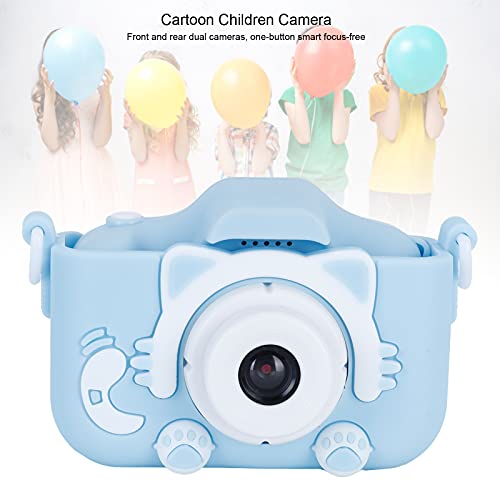 Children Camera, 40MP Cartoon Cat Photograph Camera, Toddler Camera, Multifunction Video Camera, Children Camera, Digital Video Camera, Birthday Gift for Children(Blue)