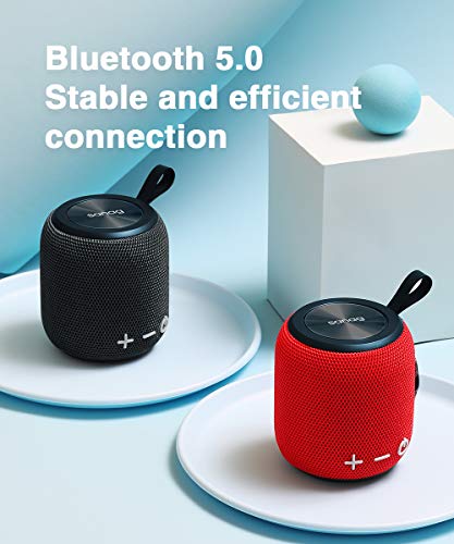 Sanag Portable Bluetooth Speaker, Bluetooth 5.0 Dual Pairing Loud Wireless Mini Speaker,360 HD Surround Sound & Rich Stereo Bass 24H Playtime IP67 Waterproof for Travel Outdoors Home and Party