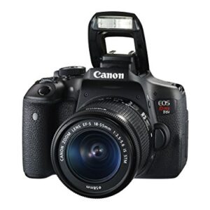 Canon EOS Rebel T6i Digital SLR with EF-S 18-55mm IS STM Lens - Wi-Fi Enabled (Renewed) With 2 Year Warranty