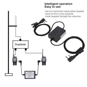 90cm/35.4in Khead Two Way Radio Repeater Box for Baofeng UV5R DM5R GT3TP, Plug and Play, Easy to Carry