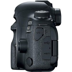 Canon EOS 6D Mark II Wi-Fi Digital SLR Camera Body with BG-E21 Battery Grip (Renewed)