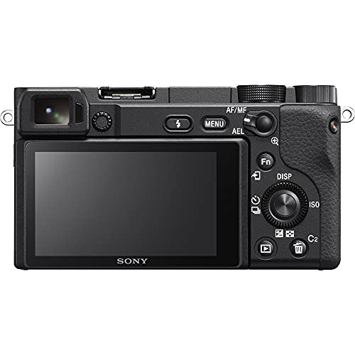 Sony Alpha a6400 Mirrorless Digital Camera with 16-50mm Lens + 64GB SD Card, Tripod, Case, and More (Renewed)