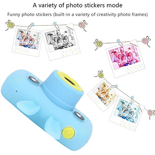 Salaty Children Camera, Cartoon Children Camera Multi Photo Sticker Mode Baby Mini Camera, Lightweight for Travel for Friends(X500 Rabbit)