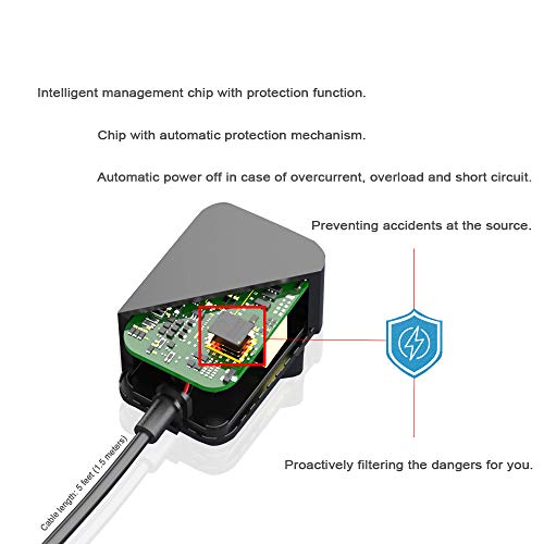 AC Power Adapter Wall Charger for Alcatel Phone Cingular Flip 2 40440, MyFlip, Go Flip, QuickFlip Charger Direct Cable Cord