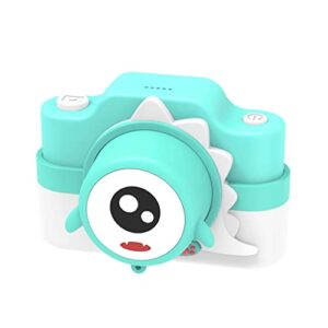 qsyy children’s camera toy 32 million pixels 1080p high-definition video dual lens, 2 inch ips eye protection screen, 3-10 year old girl boy digital camera gift, with 32gb sd card,green