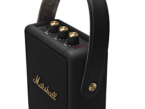 Marshall Stockwell II Portable Bluetooth Speaker - Black and Brass