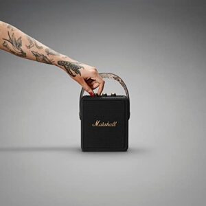 Marshall Stockwell II Portable Bluetooth Speaker - Black and Brass