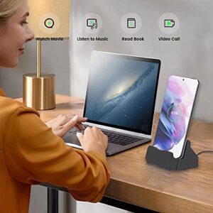 D USB C Charger Dock Station, AKwor Charging Desktop for Samsung Galaxy S8, Note8, LG G5 G6 V20, HTC 10, Microsoft Lumia 950 XL, Google Pixel, OnePlus 5, BLU Vivo 5