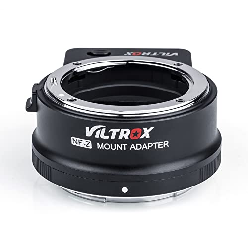 VILTROX NF-Z Auto Focus Ring Mount Adapter, Nikon F-Mount to Z-Mount Camera Z7II Z7 Z50 Z6II Z6 Z5 Zfc Z50 Z30, EXIF Transmission VR Lens Stabilization Support