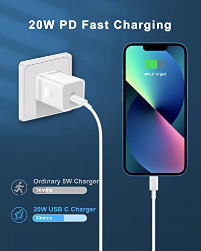 [Apple MFi Certified] iPhone 13 12 Fast Charger, TIKALONG 38W USB C Car Charger + 2 X 3FT Lightning Cable + 20W PD USB C Wall Charger Block Fast Charging for iPhone 13/12 Pro Max/11/XS/X/XR/8, iPad