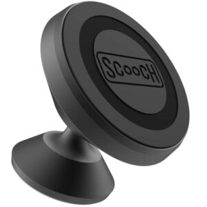 scooch magnetic phone mount for car compatible with any smartphone [wingmount] strong magnets, adjustable magnetic phone holder for car dashboard, works best cases (2022 model)