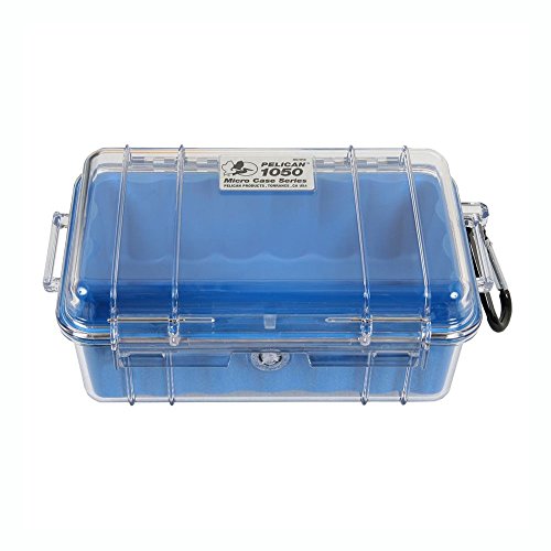 Pelican 1050 Micro Case - for iPhone, GoPro, Camera, and more (Blue/Clear)