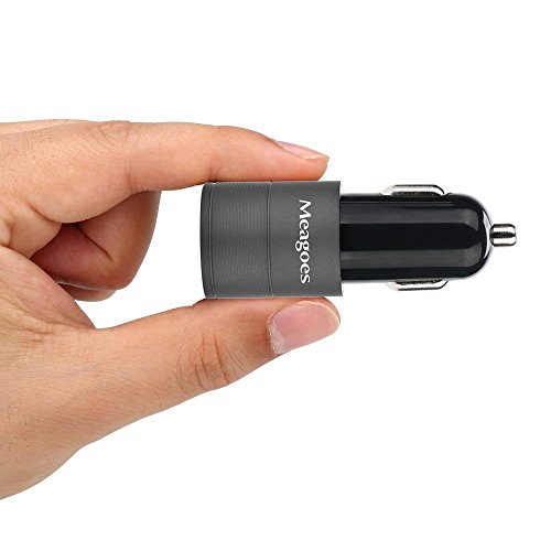 Meagoes Fast USB Car Charger Adapter, with Dual Smart Ports, Compatible for Apple iPhone 8/X/Plus/7/6s/6, Ipad Pro/Mini, Samsung Galaxy S9 Plus/S9/S8/S7, Note 9/8, Google Pixel, Moto Z, LG G7/V40, HTC