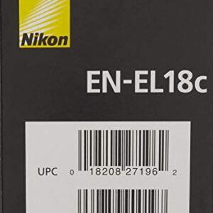 Nikon Lithium-Ion Rechargeable Digital Camera Battery, Grey (EN-EL18c)