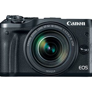 Canon EOS M6 (Black) 18-150mm f/3.5-6.3 is STM Kit, 100