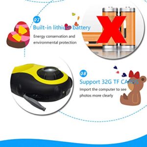 ZYHHDP Children Camera High Definition Dustproof Anti‑Fall Cartoon Mini Kid Camera Gray Toddler Camera Portable Toy