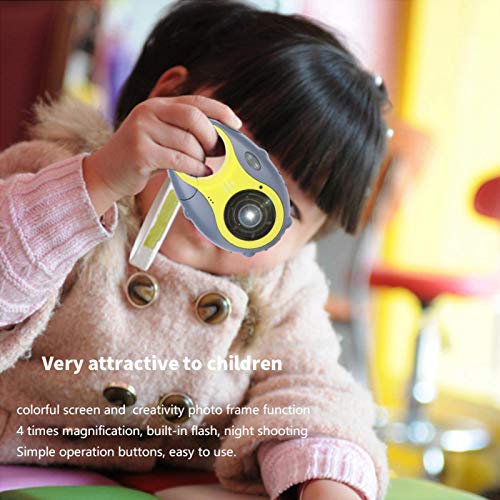 ZYHHDP Children Camera High Definition Dustproof Anti‑Fall Cartoon Mini Kid Camera Gray Toddler Camera Portable Toy