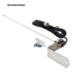 HYS TCJ-N1 3/8" to 3/4" Hole Mount with NMO Bracket L Shape Fender Mount 13'/About 4m RG-58 Coax Cable NMO to PL259 for All VHF/UHF/CB Radio NMO Antenna