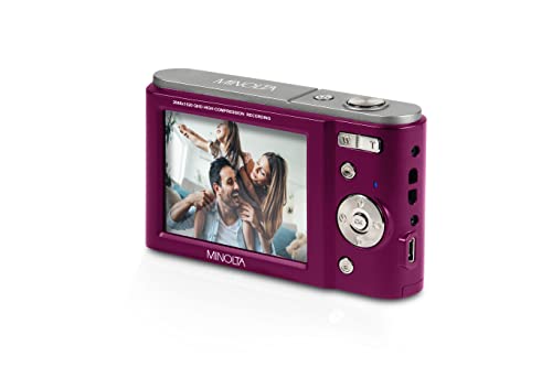 Minolta MND20 44 MP / 2.7K Ultra HD Digital Camera (Magenta)