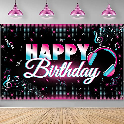 KatchOn, TIK Tok Backdrop Banner - Big, 72x44 Inch TIK Tok Party Decorations | TIK Tok Birthday Banner for TIK Tok Birthday Party Decorations | Teen Social Media TIK Tok Backdrop for Girls Birthday