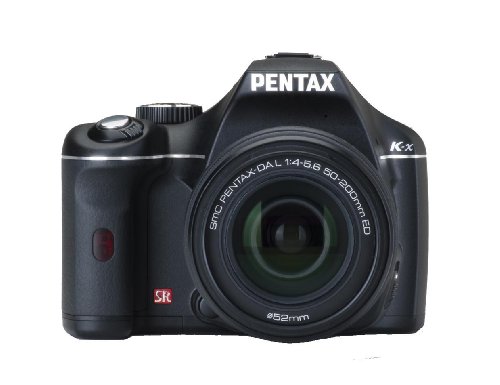 Pentax K-x 12.4 MP Digital SLR with 2.7-inch LCD and 18-55mm f/3.5-5.6 AL and 50-200mm f/4-5.6 ED Lenses (Black)