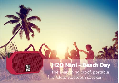 Altec Lansing Mini H2O - Waterproof Bluetooth Speaker, IP67 Certified & Floats in Water, Compact & Portable Speaker for Hiking, Camping, Pool, and Beach