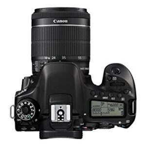 Canon EOS 80D Digital SLR Kit with EF-S 18-55mm f/3.5-5.6 Image Stabilization STM Lens (Black) (Renewed)