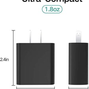 JDB QC 3.0 USB Wall Charger QC 3.0 Fast USB Wall Adapter Fast Charging Block Compatible with Wireless Charger iPhone,iPad,Samsung and More 2-Pack