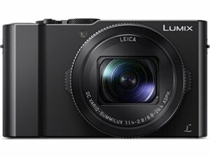 panasonic lumix lx10 4k digital camera, 20.1 megapixel 1-inch sensor, 3x leica dc vario-summilux lens, f1.4-2.8 aperture, power o.i.s. stabilization, 3-inch lcd, dmc-lx10k (black)