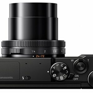 Panasonic LUMIX LX10 4K Digital Camera, 20.1 Megapixel 1-Inch Sensor, 3X LEICA DC VARIO-SUMMILUX Lens, F1.4-2.8 Aperture, POWER O.I.S. Stabilization, 3-Inch LCD, DMC-LX10K (Black)