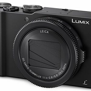 Panasonic LUMIX LX10 4K Digital Camera, 20.1 Megapixel 1-Inch Sensor, 3X LEICA DC VARIO-SUMMILUX Lens, F1.4-2.8 Aperture, POWER O.I.S. Stabilization, 3-Inch LCD, DMC-LX10K (Black)